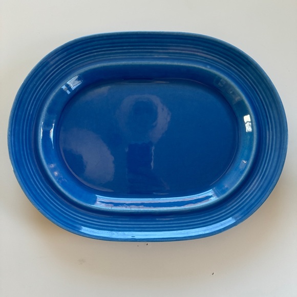 Metlox | Dining | Vintage Metlox Colorstax Sky Blue Oval Serving ...